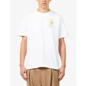 Casablanca L'arche Printed Cotton T-shirt - White