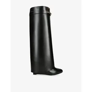 Givenchy Shark 95 Knee-high Leather Boots