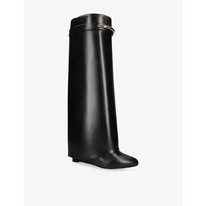 Givenchy Shark 95 Knee-high Leather Boots