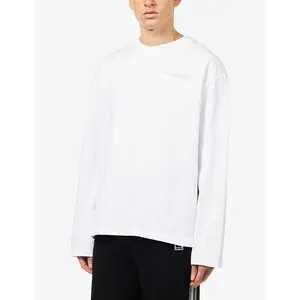 Casablanca Glitch Orchid Printed Cotton T-shirt - White