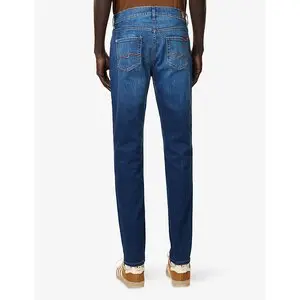 7 For All Mankind Slimmy Tapered-leg Stretch-denim Jeans - Ambition