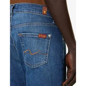 7 For All Mankind Slimmy Tapered-leg Stretch-denim Jeans - Ambition