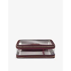 ANYA HINDMARCH In-flight Cosmetics Case - Clear/medium Red