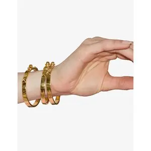 LA MAISON COUTURE Amadeus 18ct Yellow Vermeil Bangle