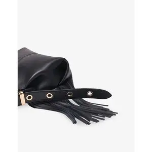 Maje Mini Leather Cross-body Bag - Black