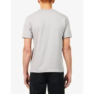 Play Comme Des Garcon Small Heart-embroidered Cotton T-shirt - Gray
