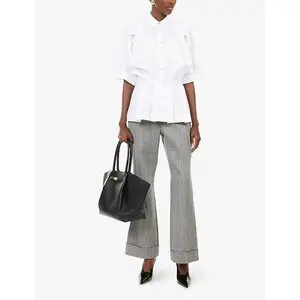 Palmer//harding Vessel Cinched Stretch-cotton Shirt