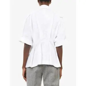 Palmer//harding Vessel Cinched Stretch-cotton Shirt