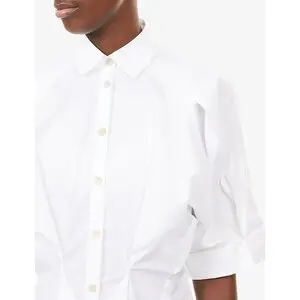 Palmer//harding Vessel Cinched Stretch-cotton Shirt