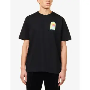 Casablanca L'arche Printed Cotton T-shirt - Black