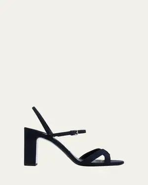 JIMMY CHOO 85mm Elsy Suede Sandals