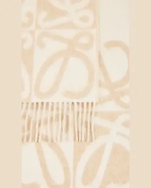 Loewe Wool And Cashmere Anagram Scarf