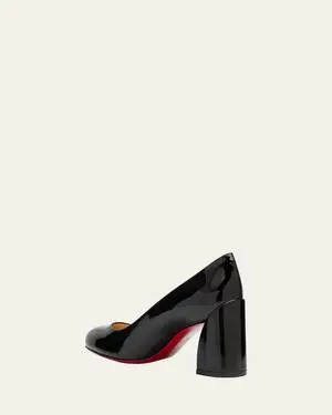 CHRISTIAN LOUBOUTIN 55mm Miss Sab Patent Pumps