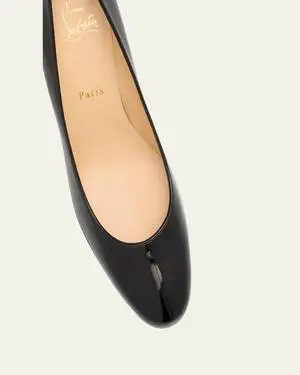 CHRISTIAN LOUBOUTIN 55mm Miss Sab Patent Pumps