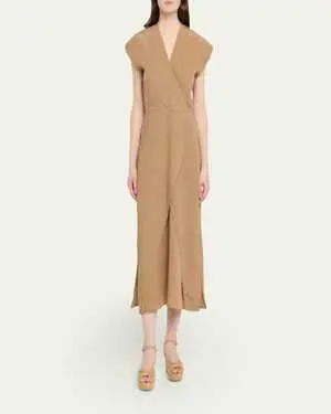JIMMY CHOO 80mm Heloise Linen Platform Sandals - Camel