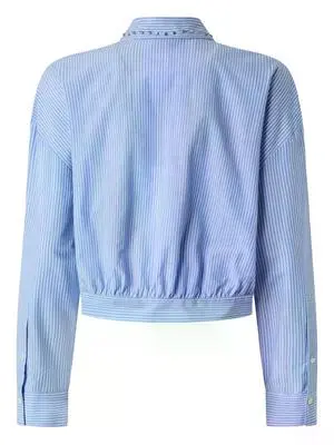 Pinko Striped Embellished Shirt - Blue
