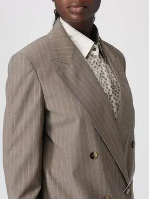 Max Mara Striped Double-breasted Jacket