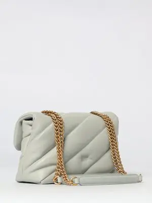 Pinko Quilted Shoulder Bag - Grey