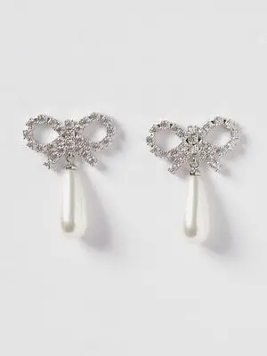 SELF-PORTRAIT Drop Earrings - Pearl