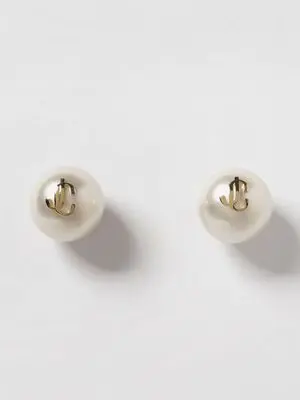 JIMMY CHOO Stud Earrings - White