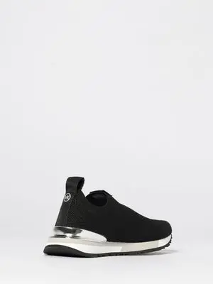 Michael Kors Slip-on Sneakers With Metallic Accent - Black