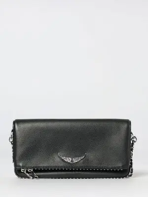 Zadig&Voltaire Studded Leather Clutch - Black