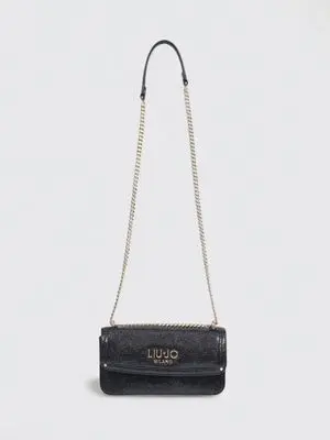 Liu Jo Croc Effect Mini Bag With Chain Strap - Black