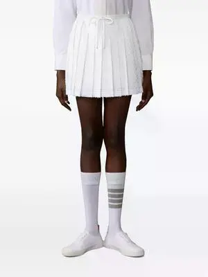 Thom Browne Eyelash Tweed Pleated Skirt