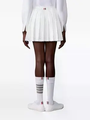 Thom Browne Eyelash Tweed Pleated Skirt