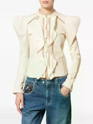 Isabel Marant Étoile Calina Ruffled Blouse - White