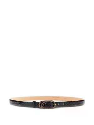 Roberto Cavalli Snakeskin-effect Belt - Black
