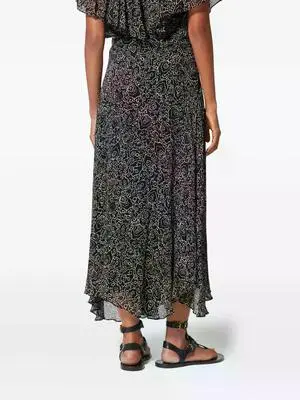 MARANT ETOILE Lycia Floral-print Midi Skirt