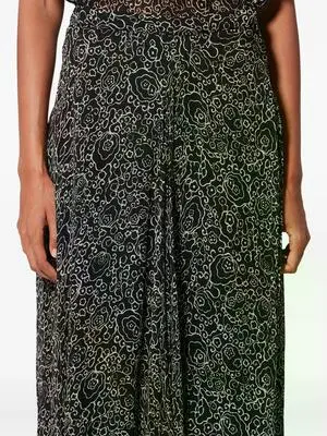 MARANT ETOILE Lycia Floral-print Midi Skirt