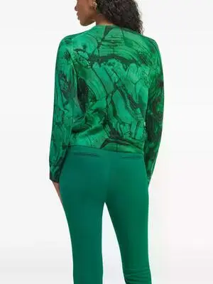 Roberto Cavalli Malachite-print Cardigan