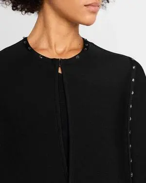 Herve Leger The Juliette Embellished Cape - Black