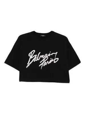 Balmain Logo Cotton T-shirt