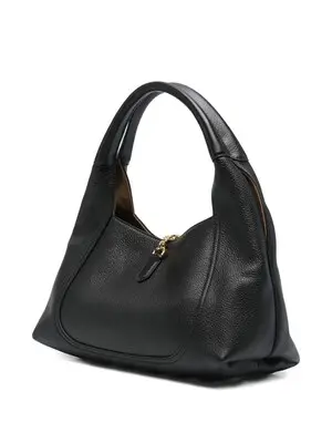 Gucci Softbit Leather Shoulder Bag - Black