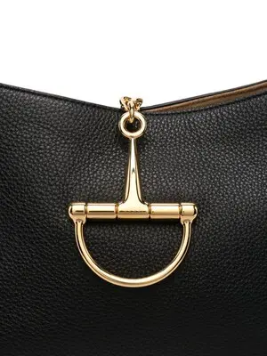 Gucci Softbit Leather Shoulder Bag - Black