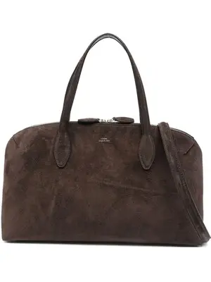 TOTEME Suede Leather Tote Bag - Brown
