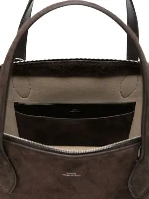 TOTEME Suede Leather Tote Bag - Brown