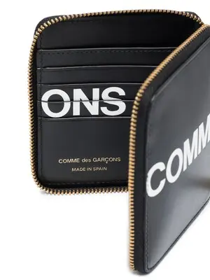 Comme Des Garçons Bi-fold Wallet With Zip - Black