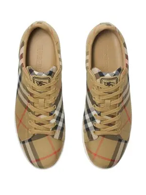 Burberry Check Pattern Sneakers