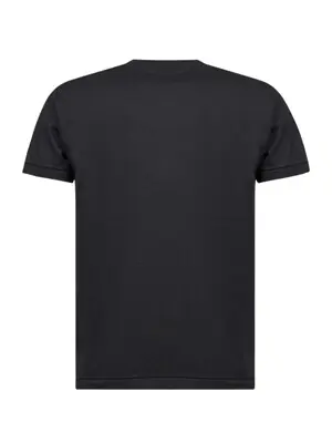 Stone Island Logo Cotton T-shirt - Blue