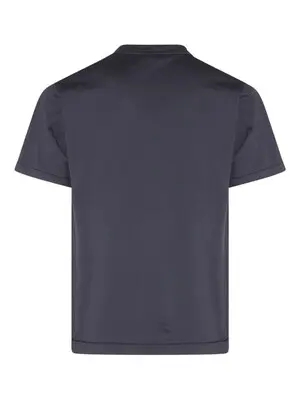 Stone Island Logo Cotton T-shirt - Blue