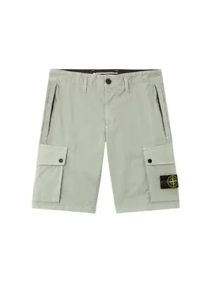 Stone Island Cotton Twill Shorts - Green