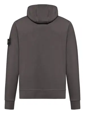 Stone Island Hooded Sweatshirt With Logo - Black