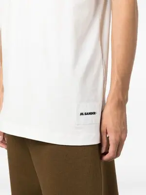JIL SANDER Cotton Short Sleeve T-shirt - White