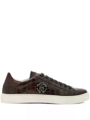 Roberto Cavalli Rc Monogram-plaque Sneakers