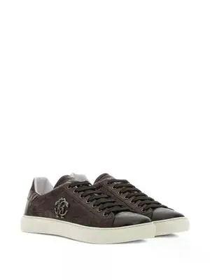Roberto Cavalli Rc Monogram-plaque Sneakers