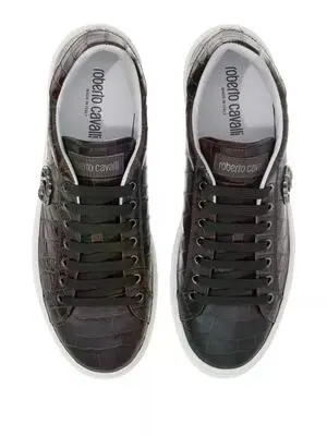 Roberto Cavalli Rc Monogram-plaque Sneakers